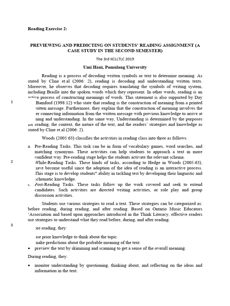 Home Work Reading 1 | PDF | Reading Comprehension | Behavior Modification