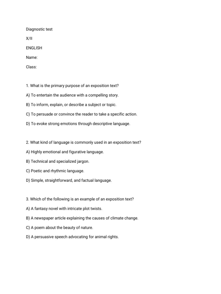 Understanding Exposition Texts and Writing | PDF | Narrative | Human ...