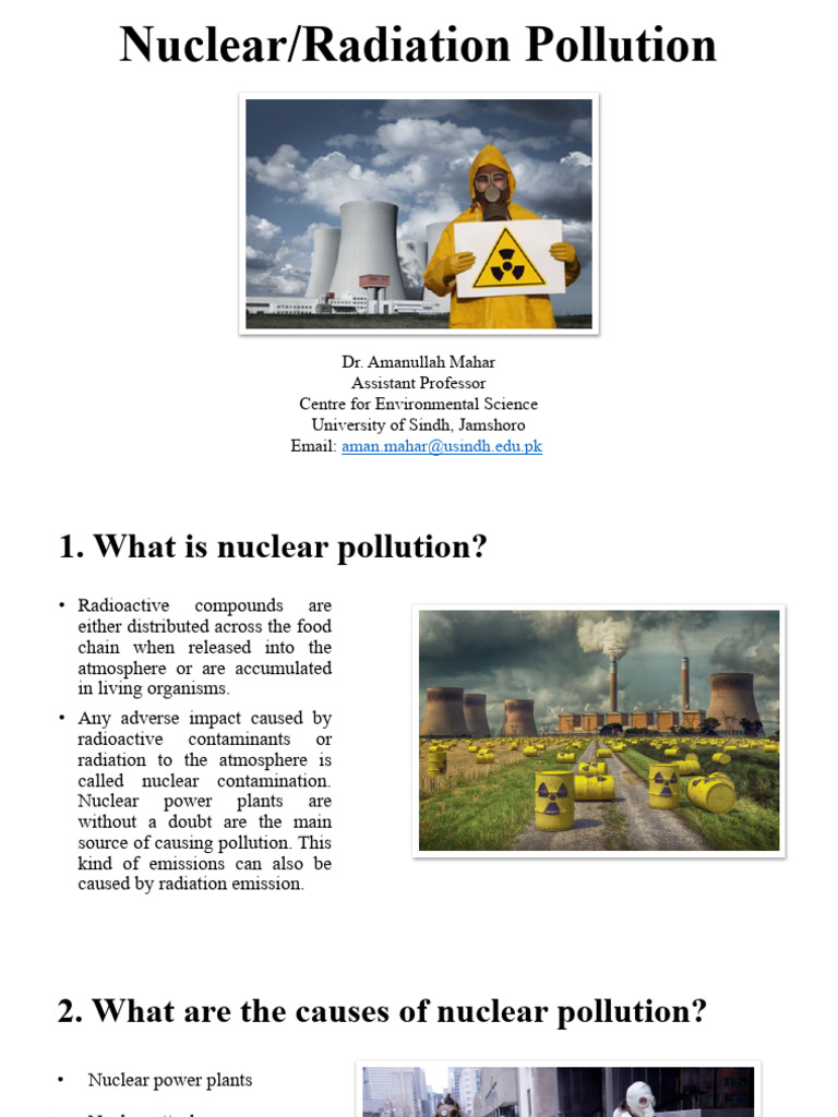Nuclear Pollution | PDF | Nuclear Power | Nuclear And Radiation ...