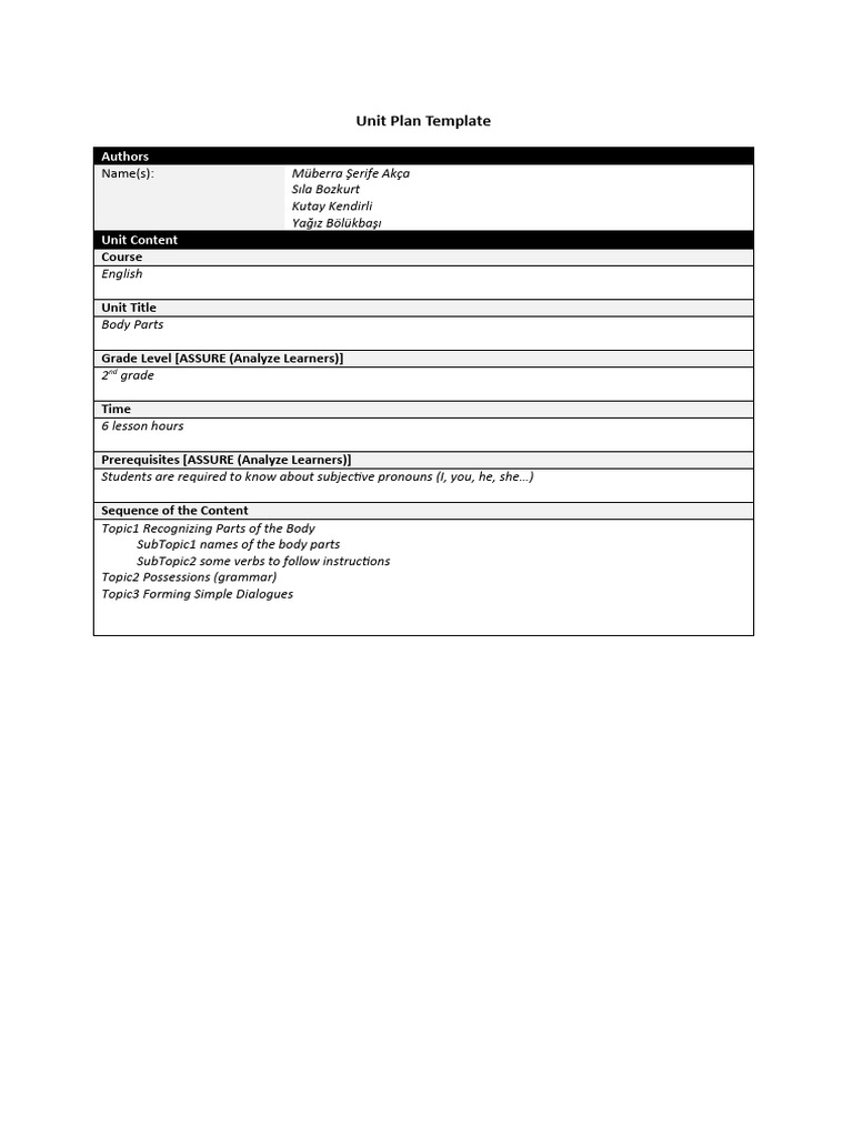 Ceit319 Unitlesson Plan Revised | PDF | Learning | Teachers