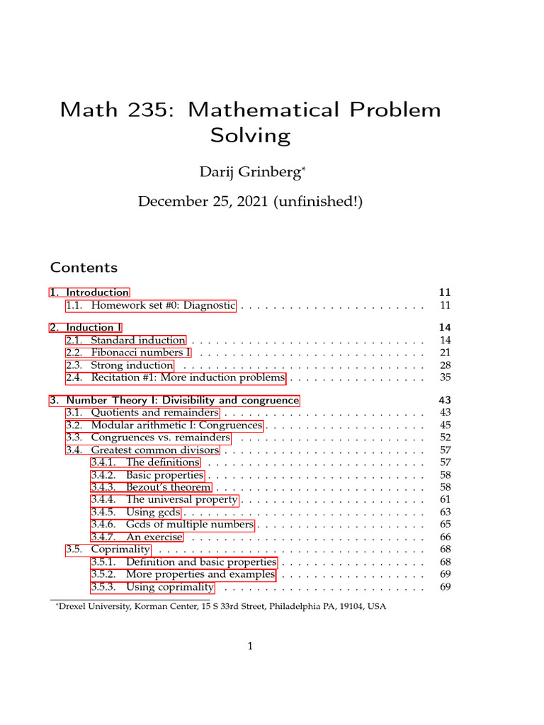 Mathematical Problem Solving | PDF