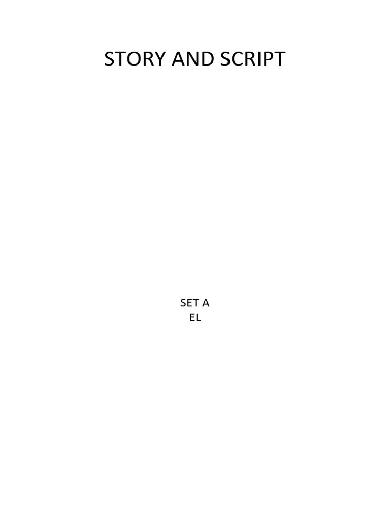 Story and Script | PDF