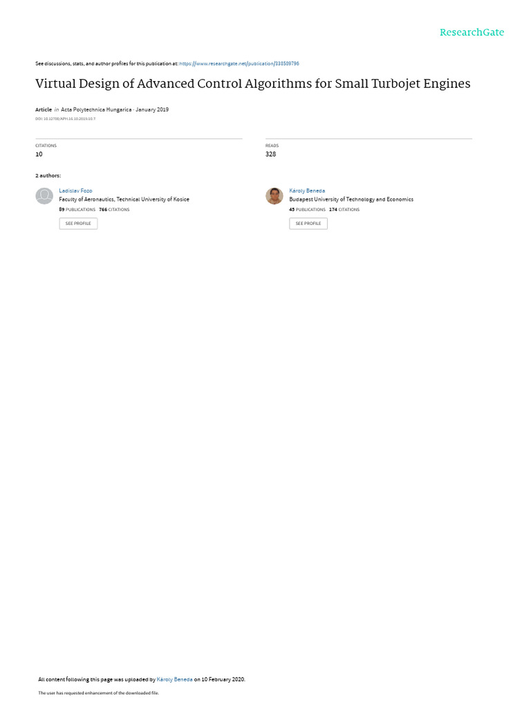 Virtual Design of Advanced Control Algorithms For | PDF | Simulation ...