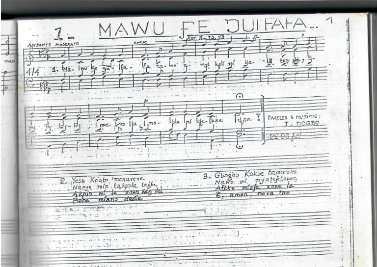 Mawu Fe Nutifafa | PDF