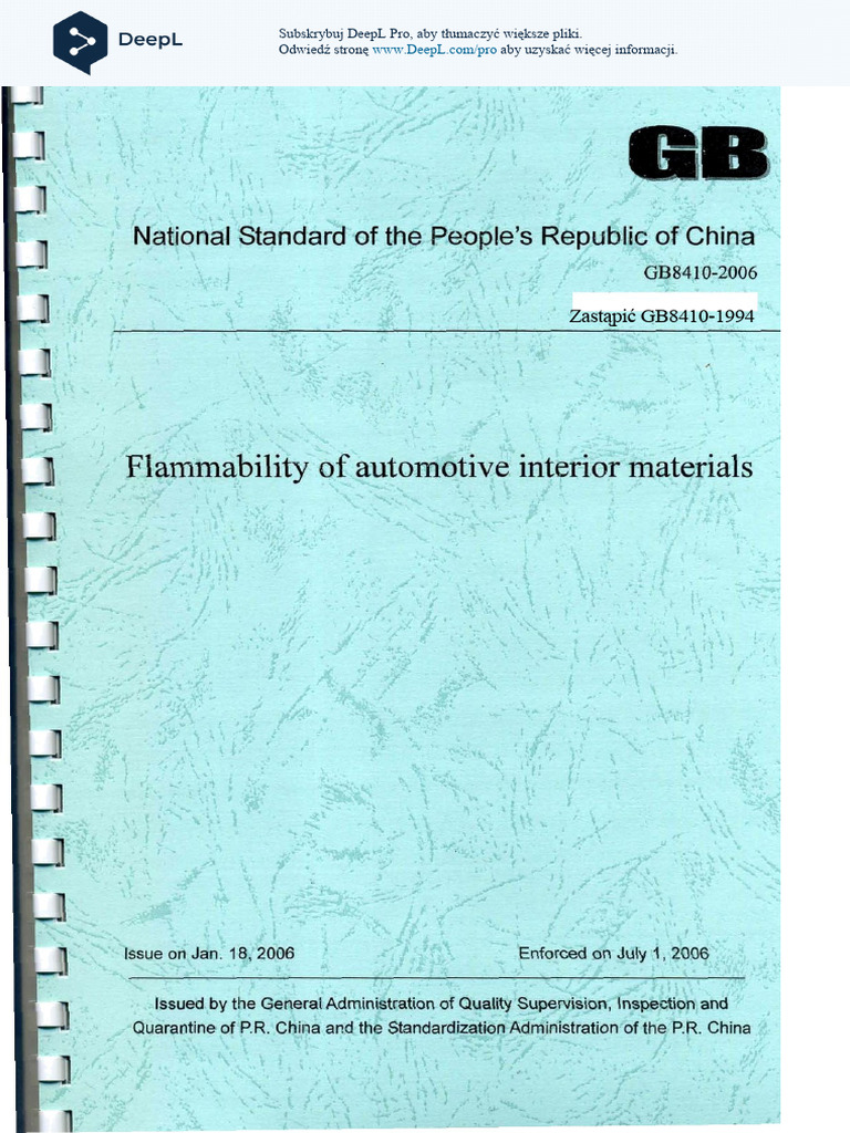 GB 8410-2006-En | PDF