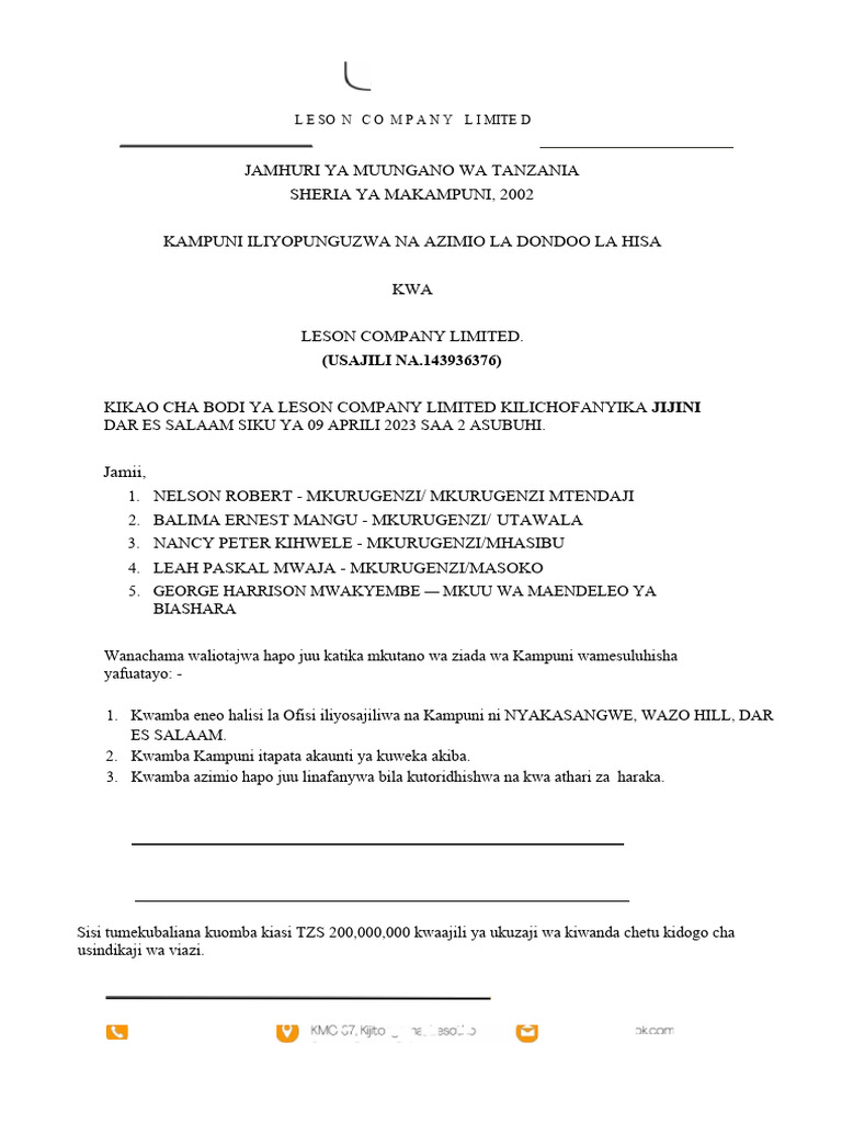 BOARD RESOLUTION 2023 (AutoRecovered) 3 | PDF