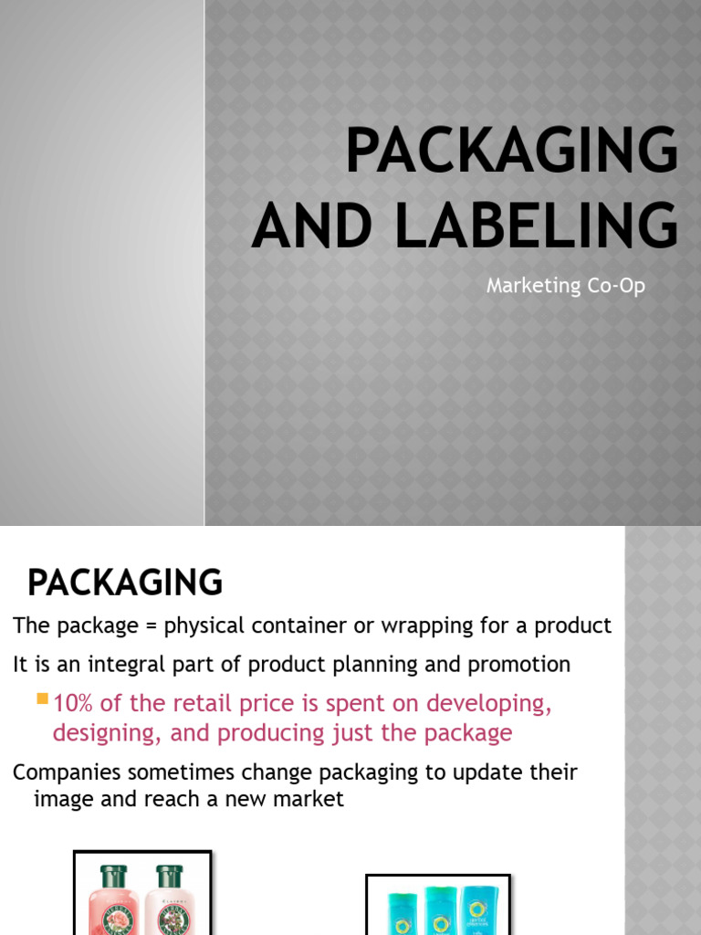 2013 Packaging and Labeling | PDF | Packaging And Labeling | Marketing