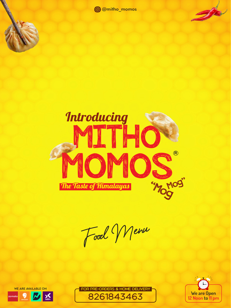 Mitho Momos Menu | PDF