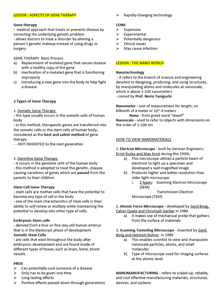 STS Quiz Chapter 3 Nano Blabla | PDF | Nanotechnology | Genetically Modified Organism