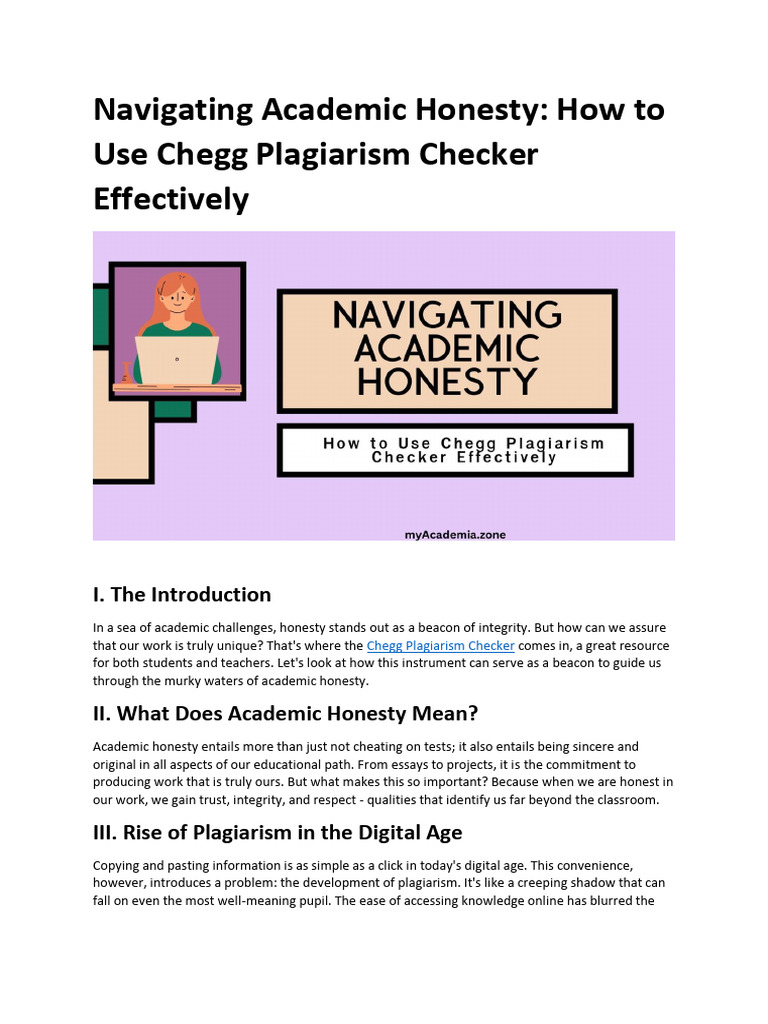 Navigating Academic Honesty: How To Use Chegg Plagiarism Checker ...