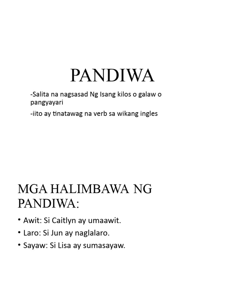 PANDIWA | PDF