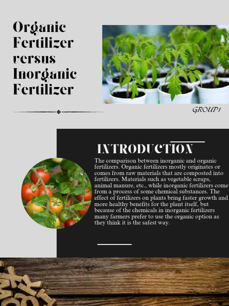 Organic Fertilization vs. Inorganic Fertilization | PDF | Fertilizer ...