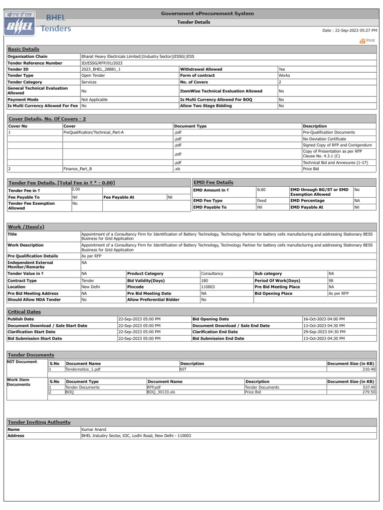 Government EProcurement System | PDF | Procurement | Request For Proposal