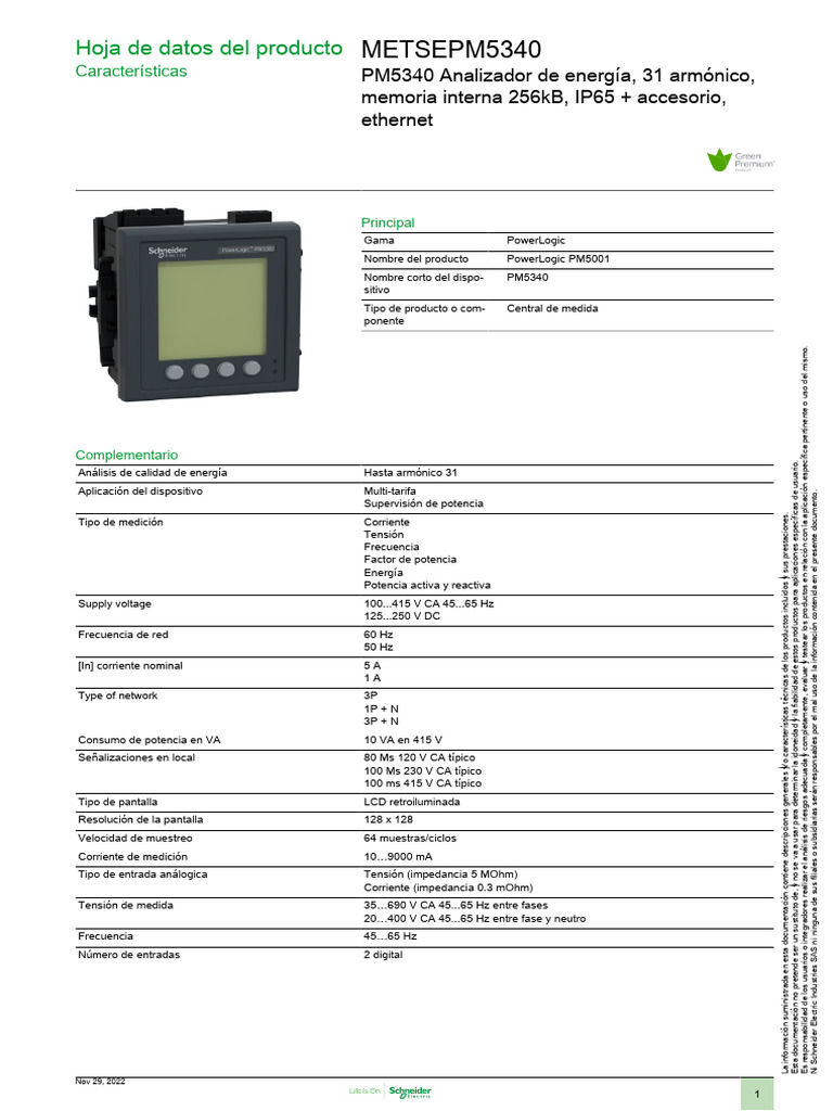 METSEPM5340 | PDF | Energia electrica | Ingenieria Eléctrica