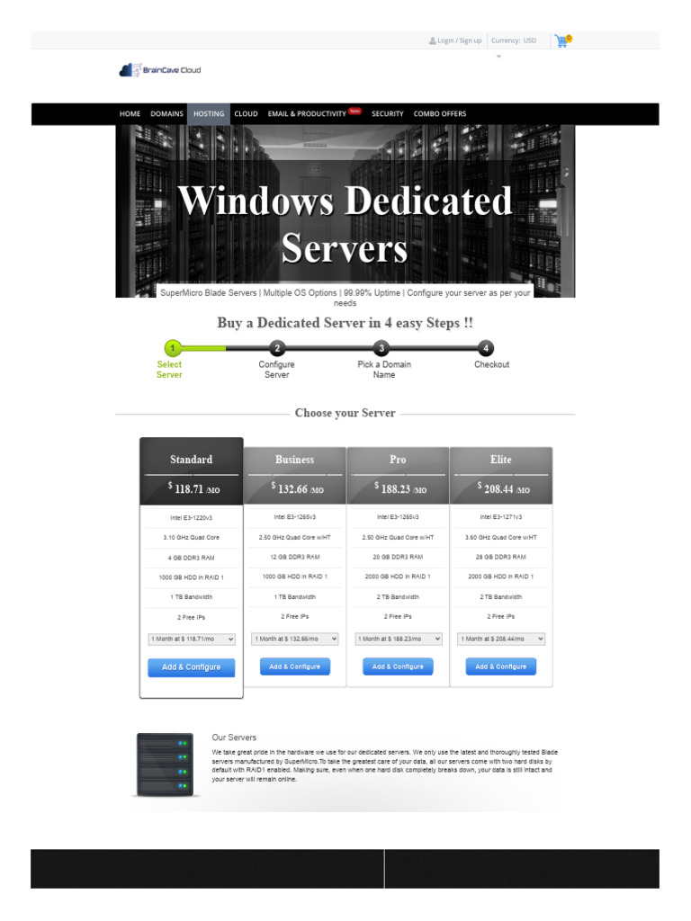 Braincavecloud Com en Dedicated Servers Windows PHP | PDF | Hard Disk ...
