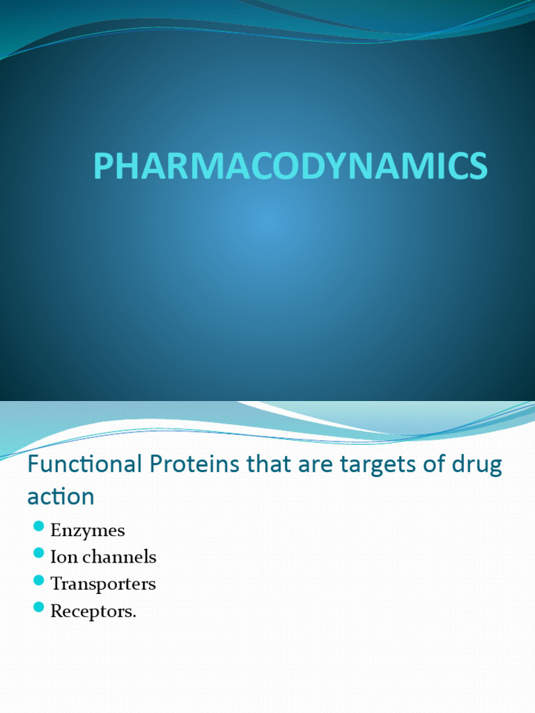 Pharmacodynamics 1 | PDF | Receptor Antagonist | Receptor (Biochemistry)