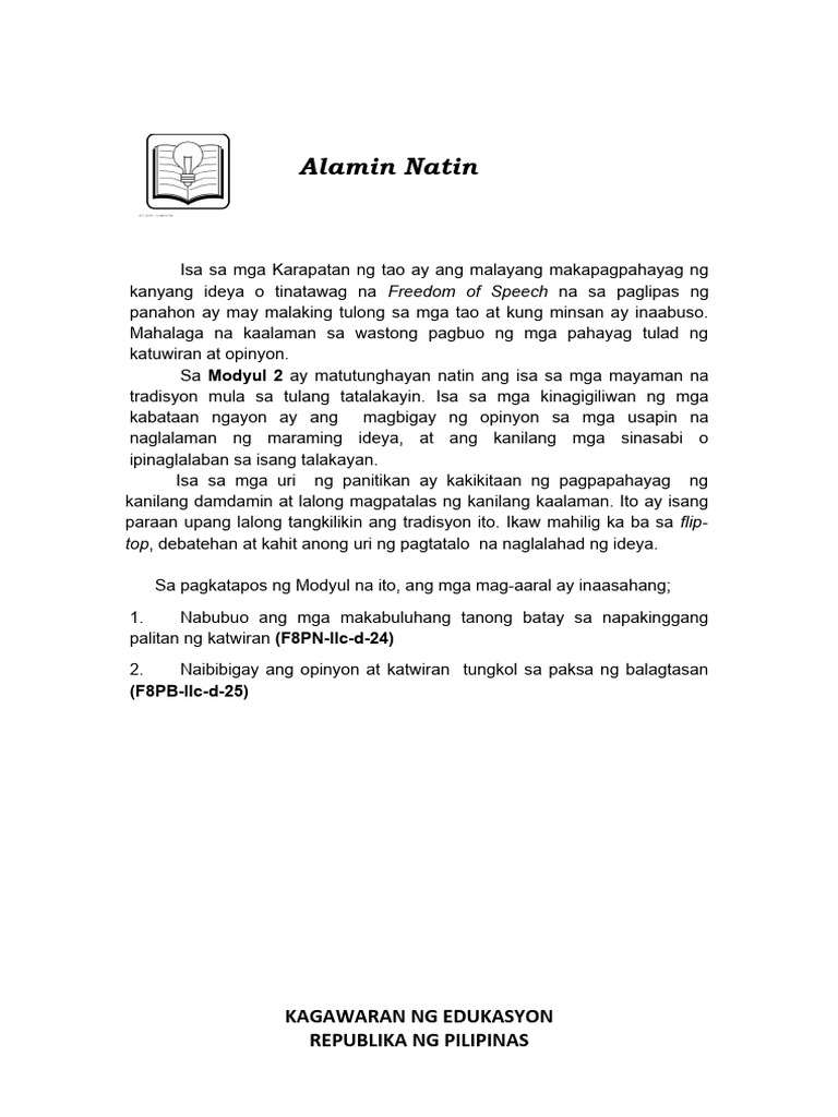 Module 2 Grade 8 | PDF