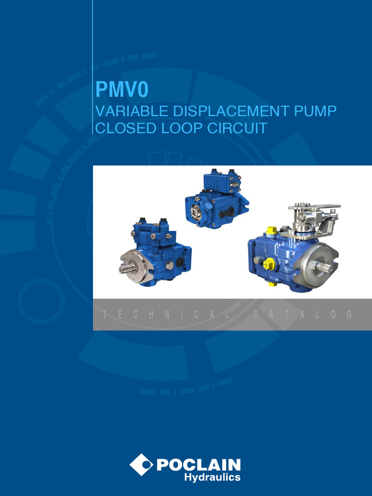 PMV0 Variable Displacement Pump Overview | PDF | Pump | Continuum Mechanics