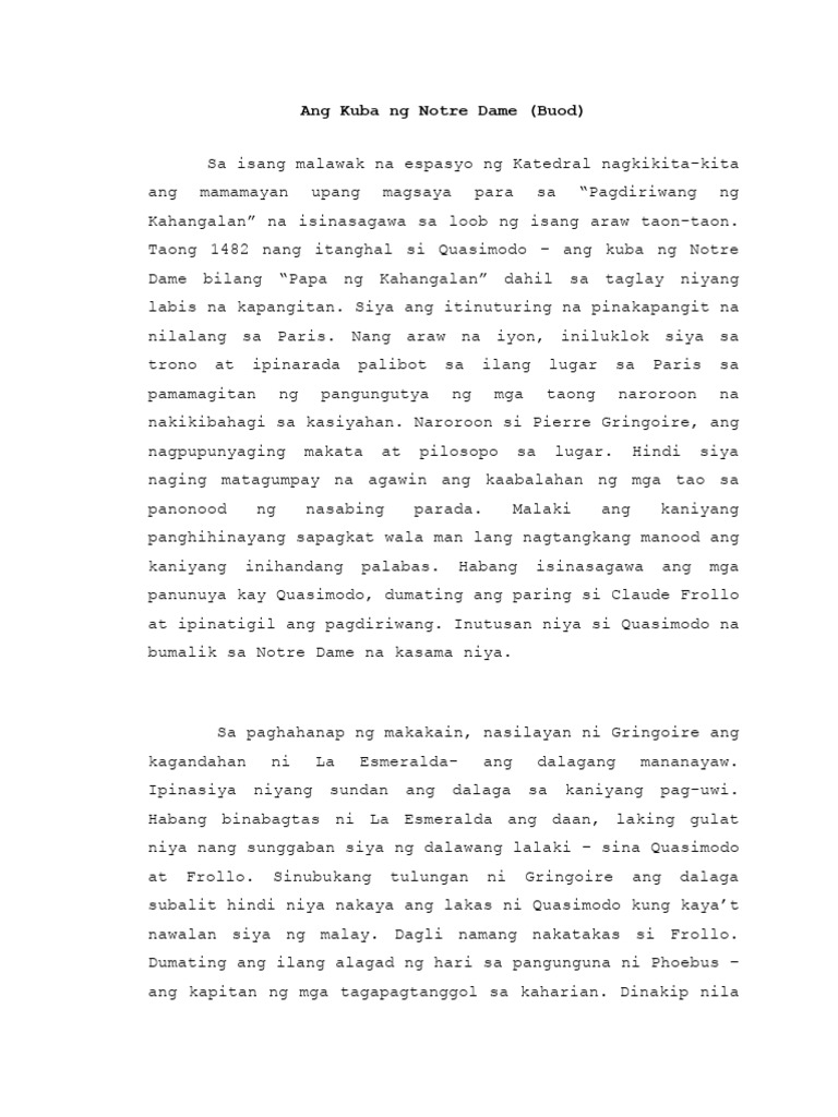 Ang Kuba NG Notre Dame | PDF