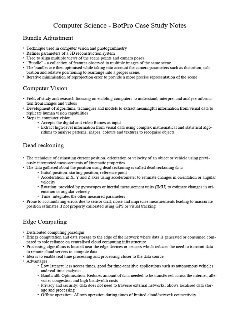 Bundle Adjustment in Computer Vision | PDF | Inertial Navigation System ...