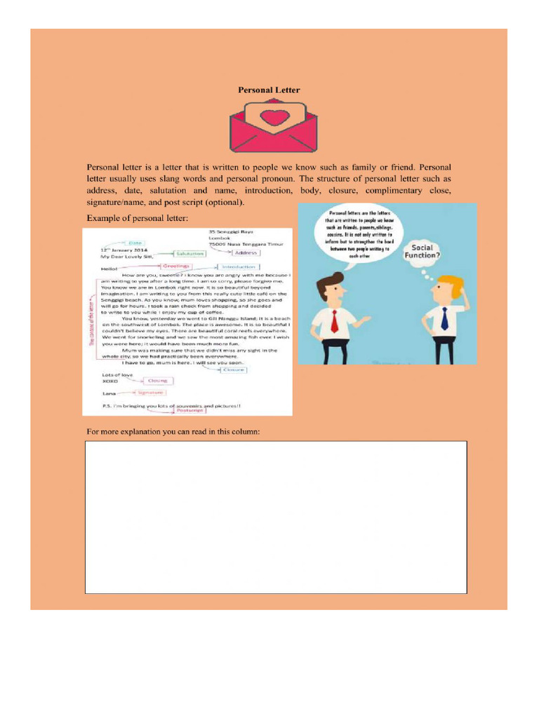 LKPD Personal Letter 2 | PDF