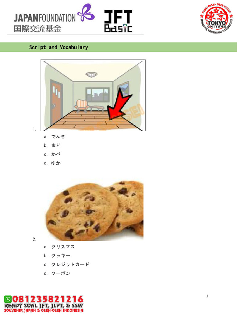 Persiapan JFT Basic Volume 9 | PDF