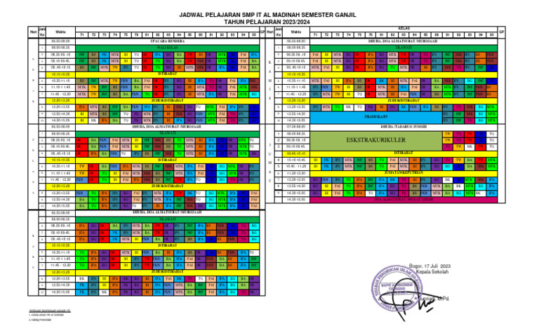Jadwal 2023-2024 | PDF