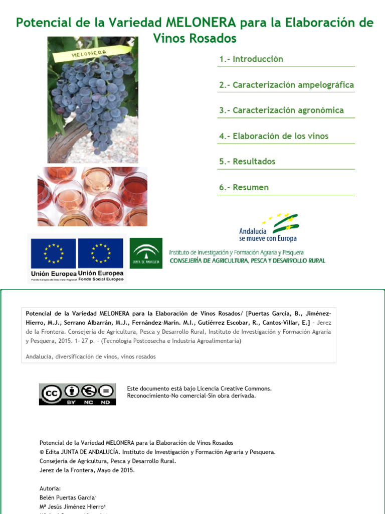 Vinos Rosados de Melonera | PDF | Vino | Rosa