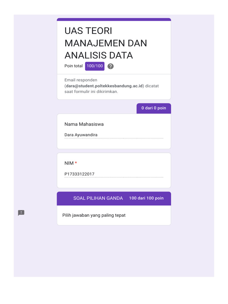 UAS Teori Manajemen dan Analisis Data SPSS | PDF | Komputer