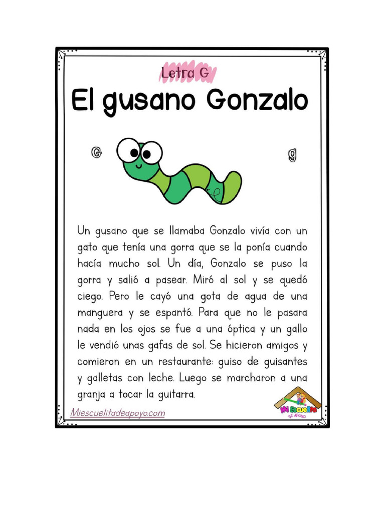 Lectura de La Letra G | PDF