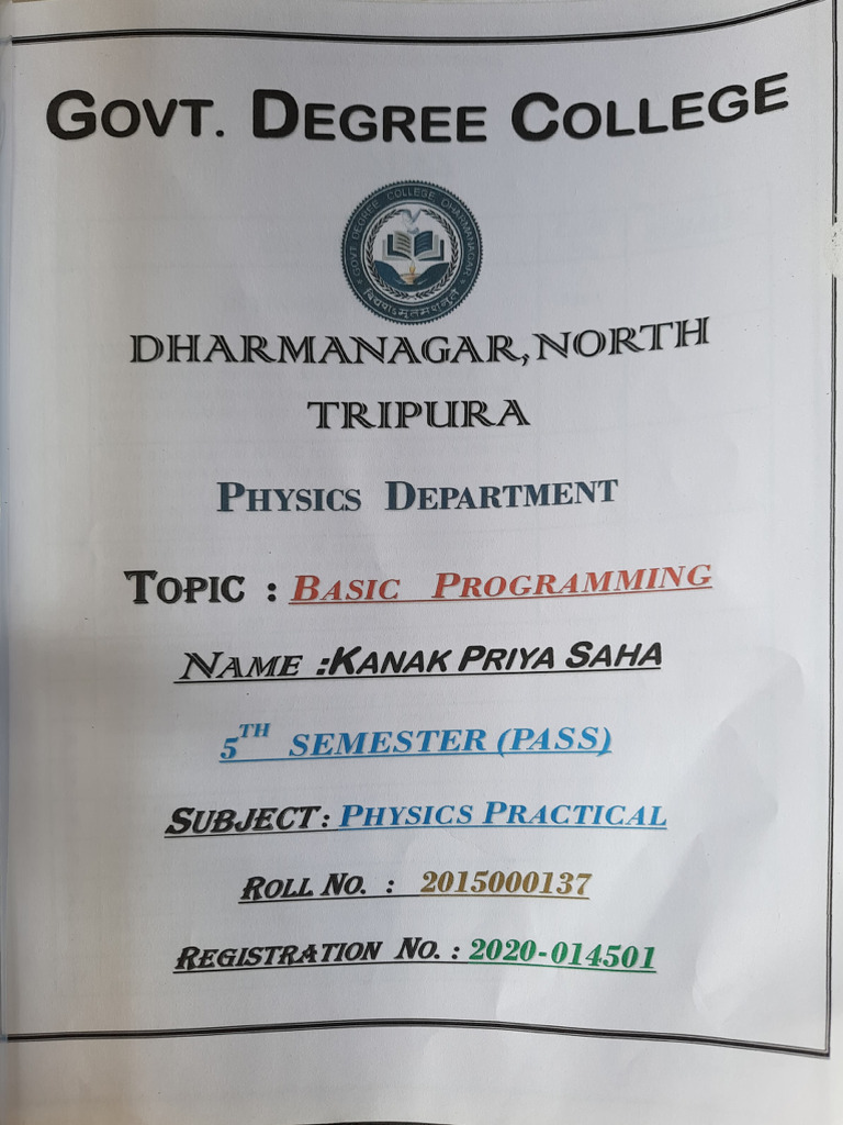 Basic Programming 5th Sem | PDF