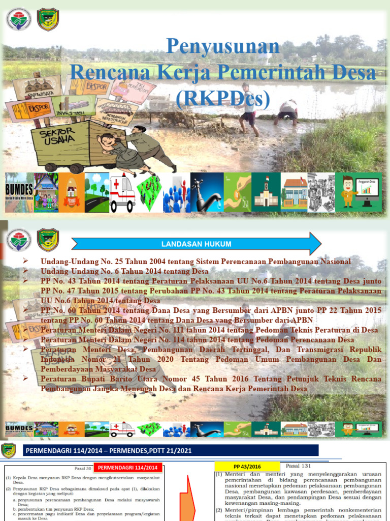 Penyusunan RKPDes: Dasar Hukum dan Proses | PDF