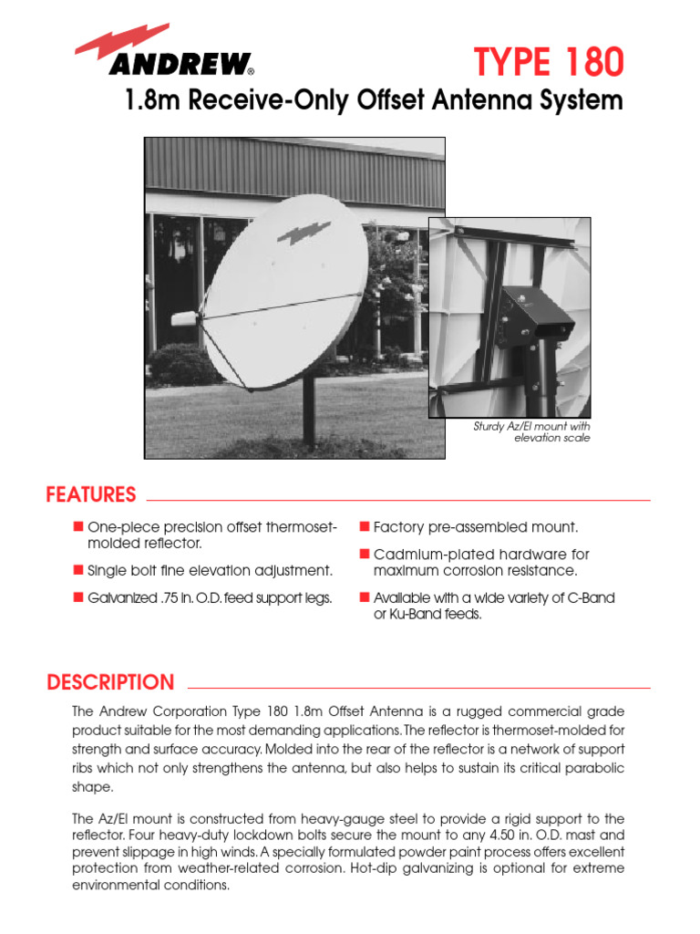 type_180 | PDF | Antenna (Radio) | Electronics