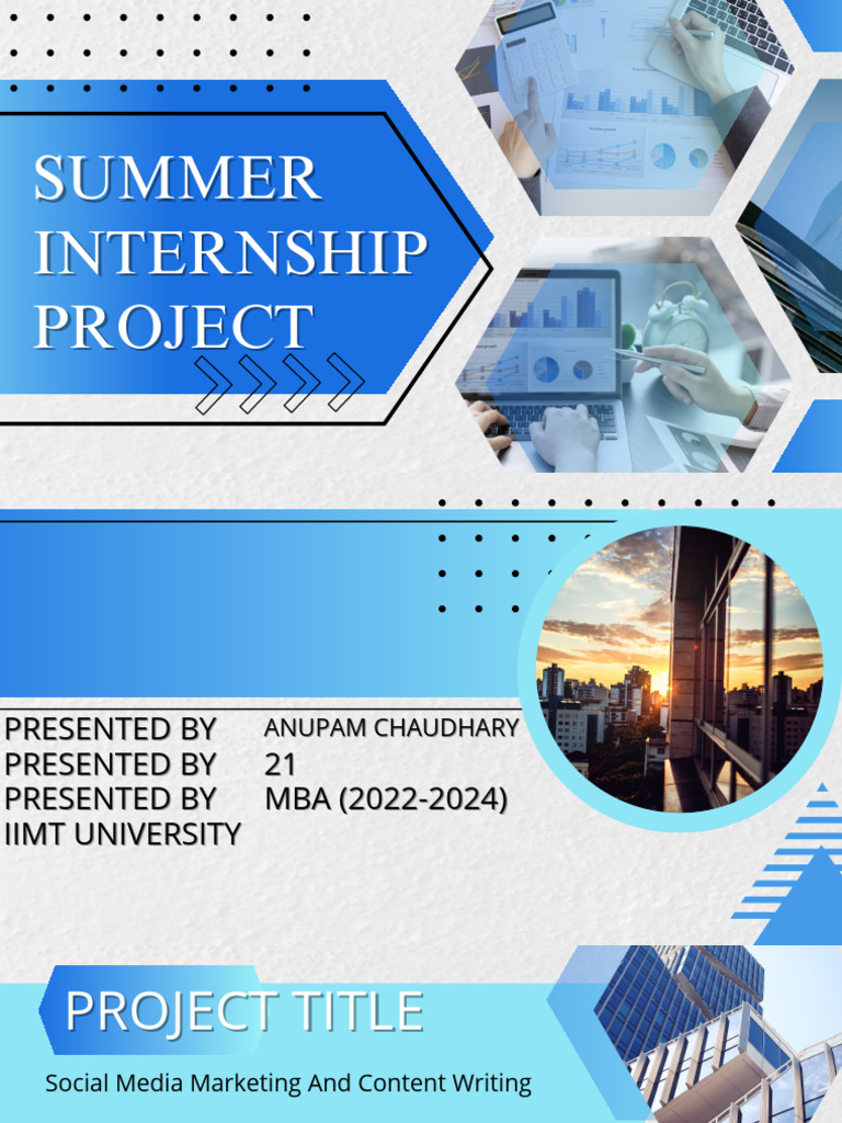 Anupam Chaudhary Summer Internship Project | PDF | Career & Growth ... Anupam Chaudhary Summer Internship Project | PDF | Career & Growth ...