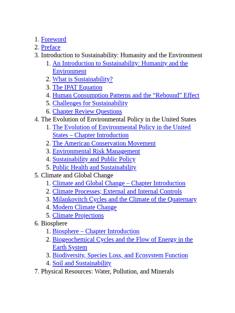 Sustainability A Comprehensive Foundation | PDF | Sustainability ...