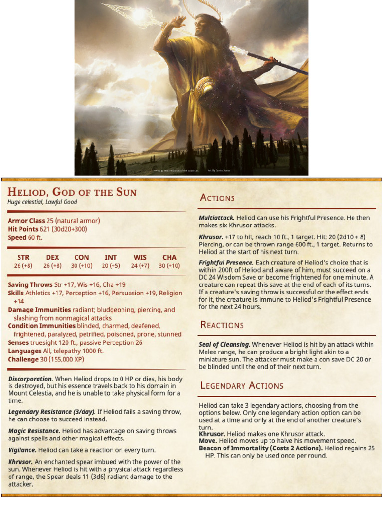 Theros Gods DND 5e | PDF