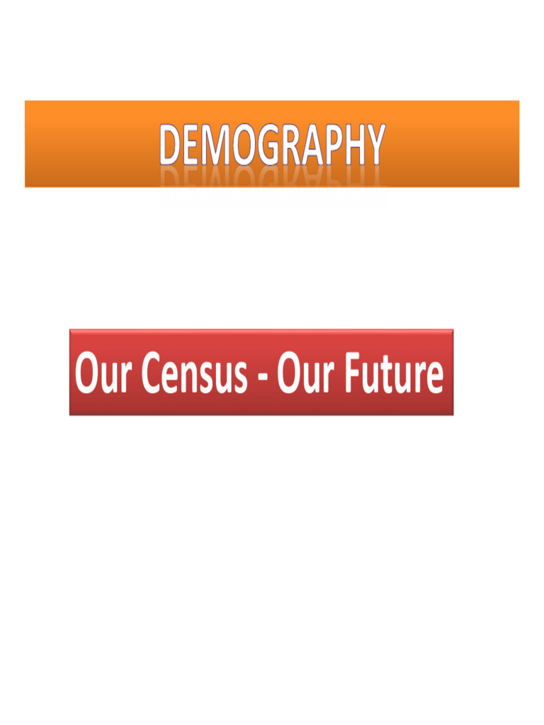 Unit-1 Demography | PDF | Census | Demography