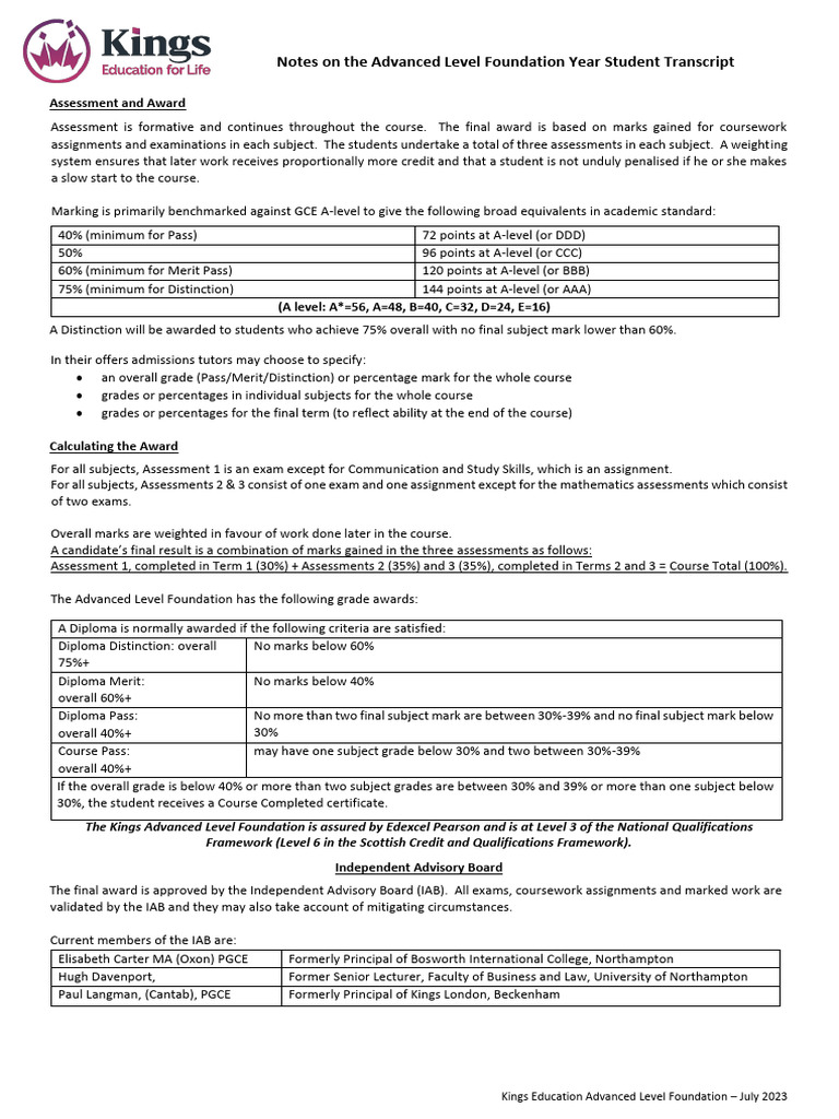 Alf Transcript Notes 2022 2023 Download Free Pdf Gce Advanced Level