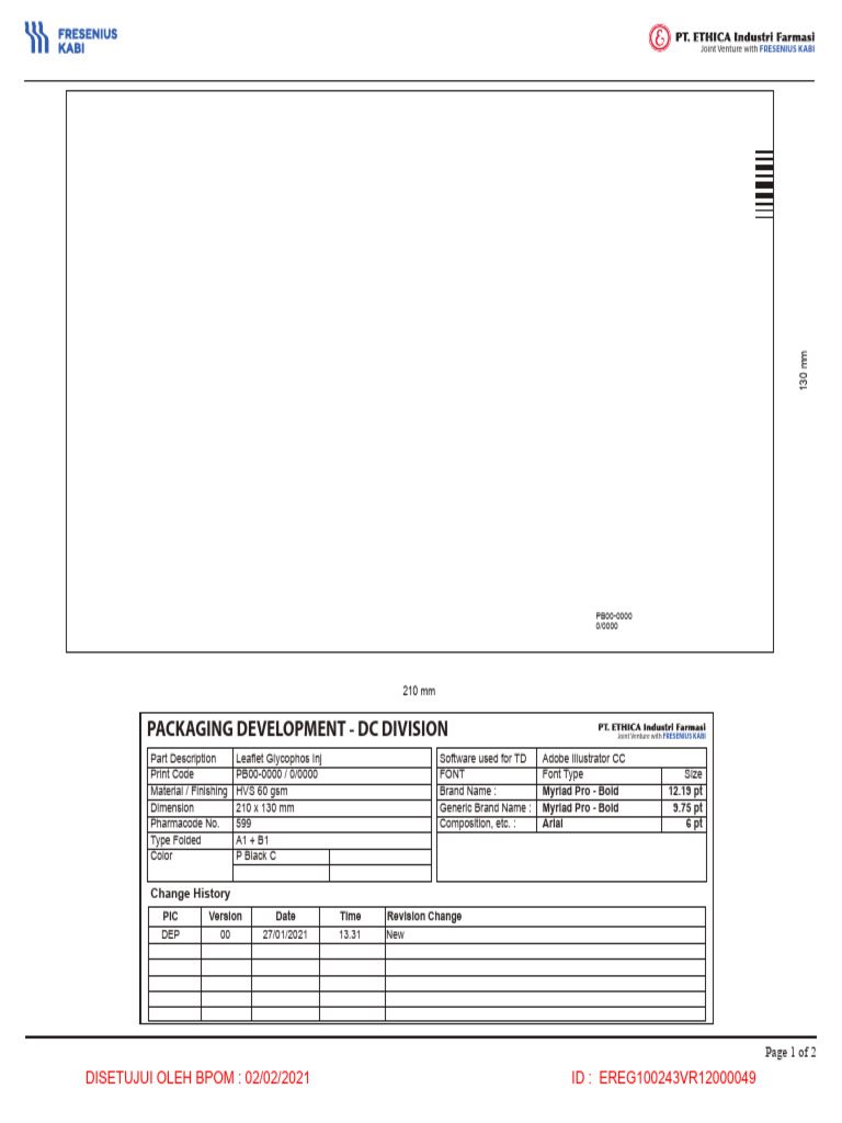Leaflet Glycophos 1 (Spesifikasi Produk) | PDF | Intravenous Therapy ...