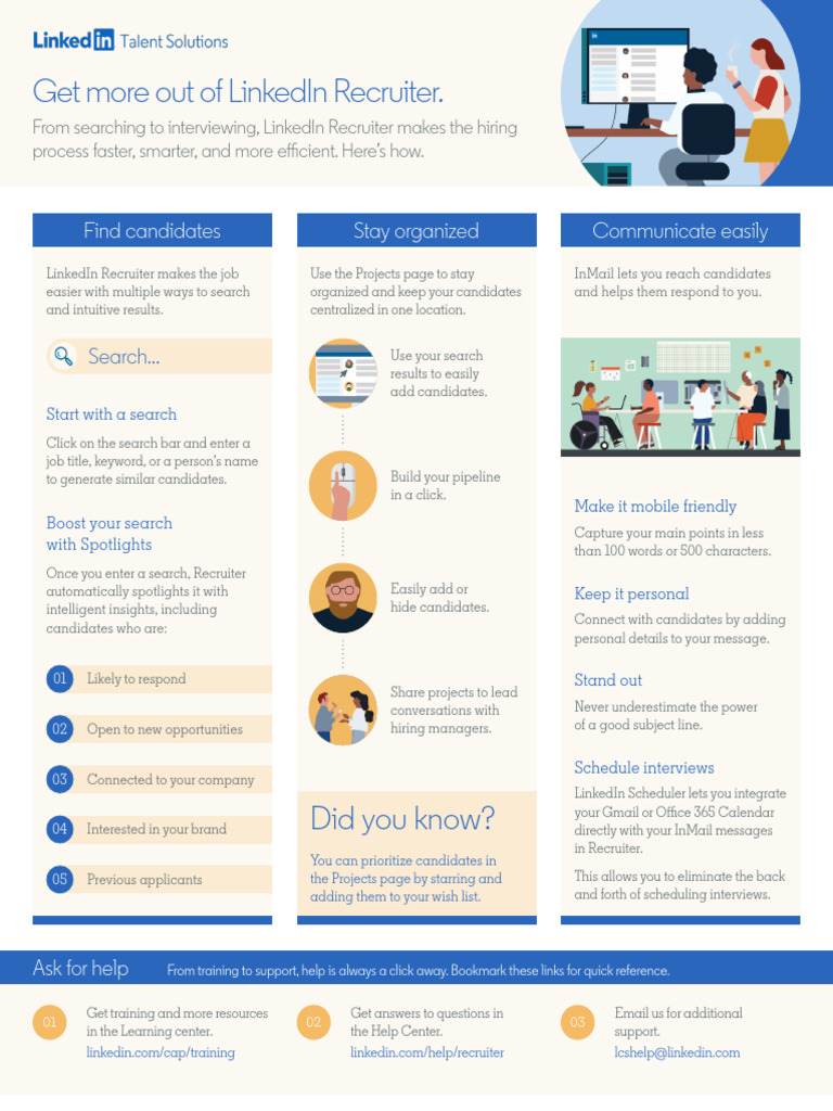 Linkedin Recruiter Cheat Sheet 2019 Pdf Linked In Recruitment