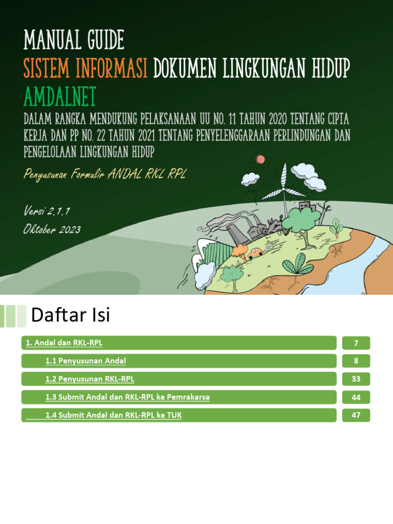 Pedoman Penyusunan Andal Dan RKL-RPL | PDF