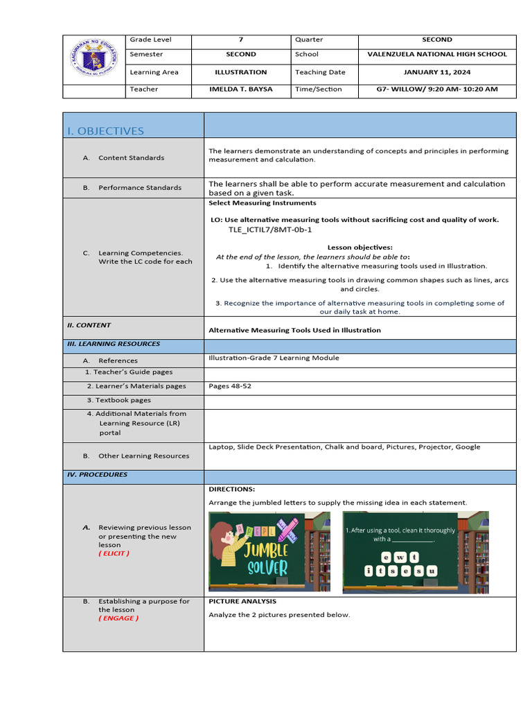 DLP-FOR-COT-maam Baysa | PDF | Learning | Teachers