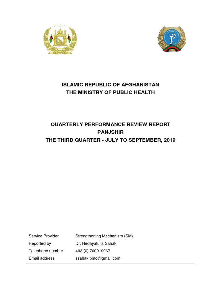 QPR Panjshir Q3 2019 Final | PDF