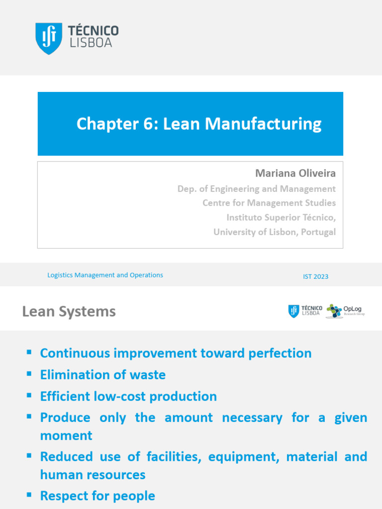 6 Lean | Download Free PDF | Lean Manufacturing | Logistics