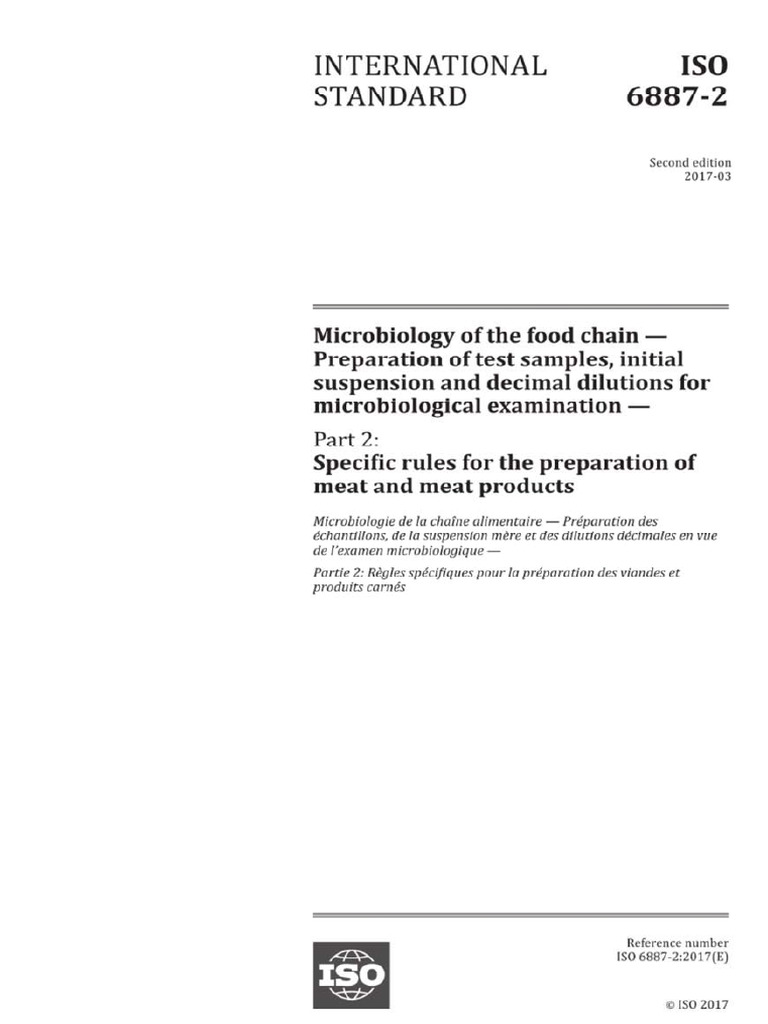 Iso 6887-2 - 2017 | PDF