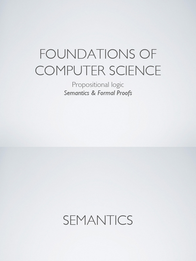 Propositional Logic and Formal Proofs | PDF | Logic | Mathematical Proof