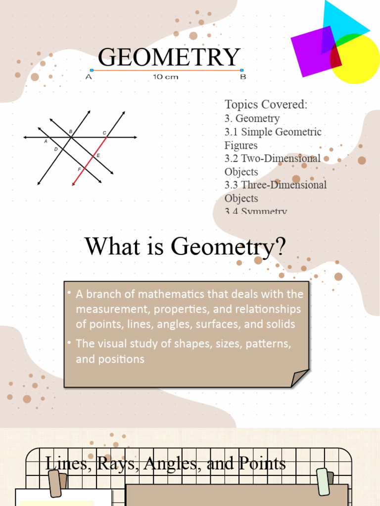 GEOMETRY | Download Free PDF | Line (Geometry) | Angle