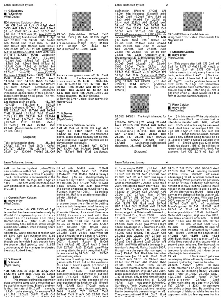 Play The Catalan Double Page | PDF | Chess Theory | Chess