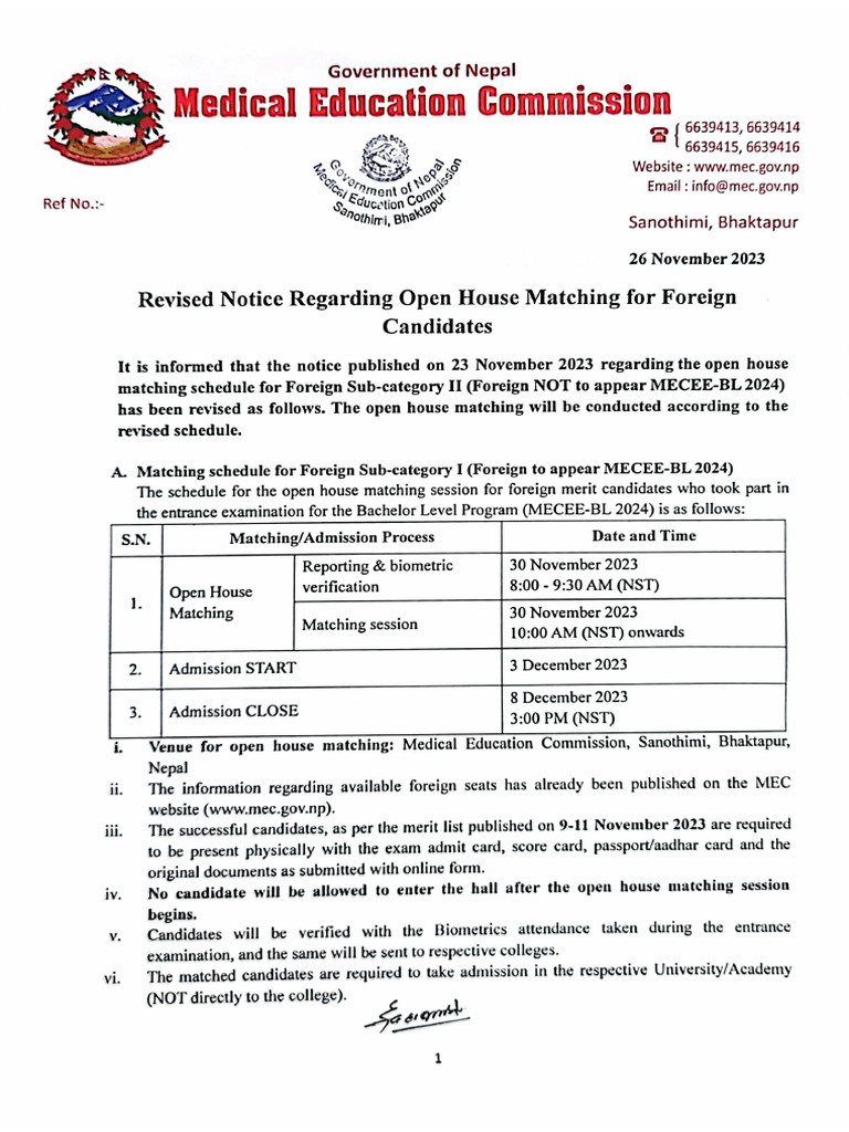 Foreign Revised Notice2024 | PDF