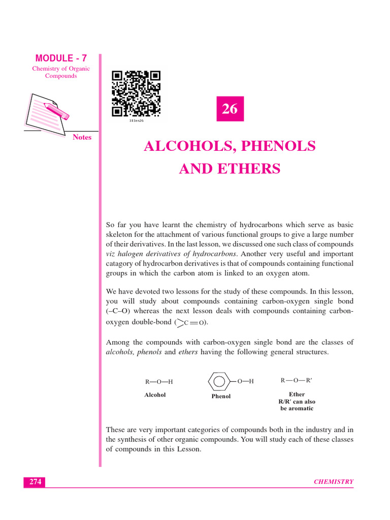Alcohols, Phenols and Ethers | PDF | Ether | Acid Dissociation Constant
